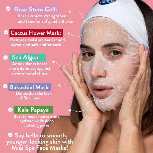 Replenishing & Repairing Full Facial Sheet Mask Set – Miss Spa