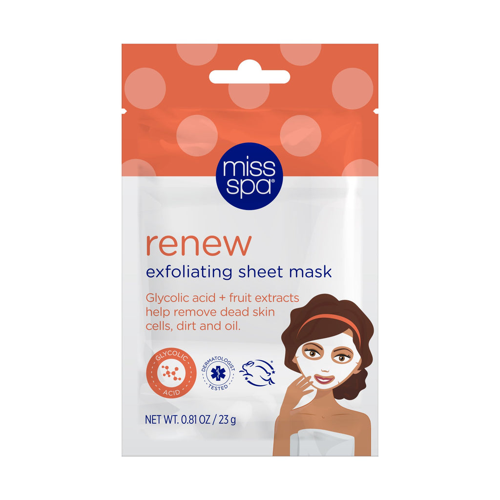 Renew Exfoliating Sheet Mask 4 Pack | Miss Spa